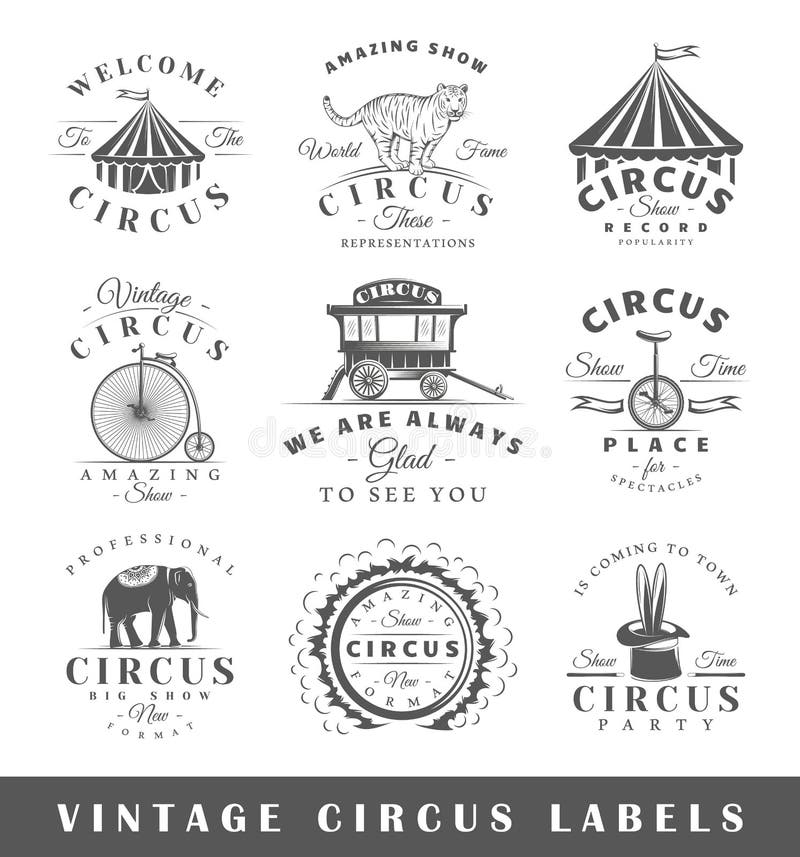 Set of Elements of the Circus Stock Vector - Illustration of lion ...