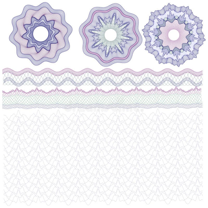 Guilloche Background for Certificate, Design Element, Watermark, Stock ...