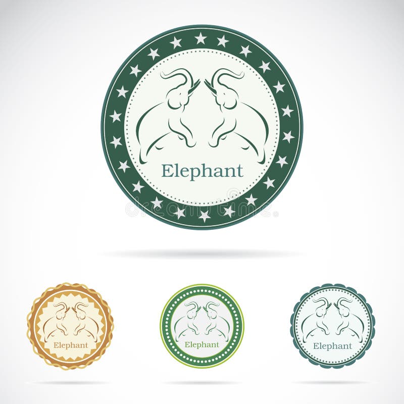 Elephant Label Logo Design Template. Design Elements for Logo, Label ...