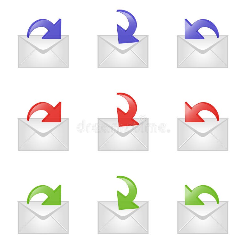 Email Icons stock vector. Illustration of simple, website - 16403744