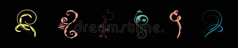 Black White Vintage Embellishments Stock Illustrations – 85 Black White ...