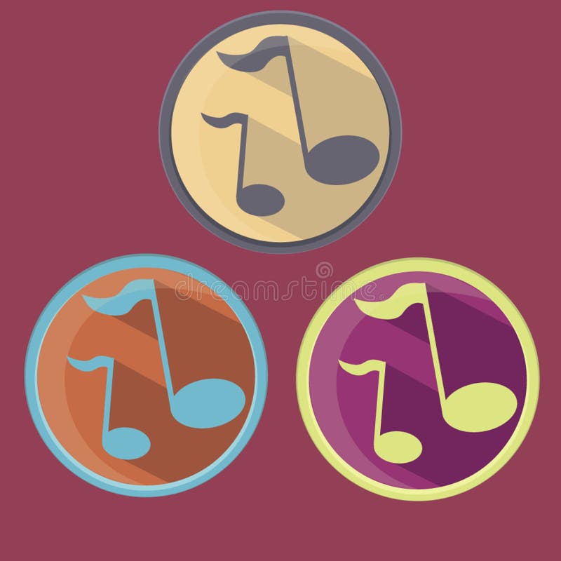 Different Music Emblems Stock Illustrations – 15 Different Music ...