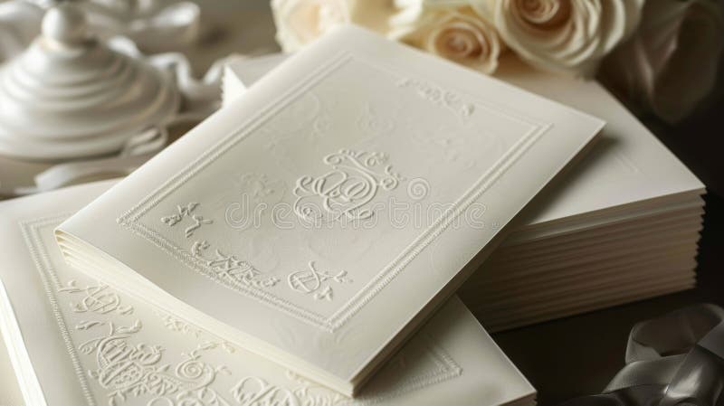A Set of Embossed Monogrammed Note Sheets Exuding a Timeless Charm for ...