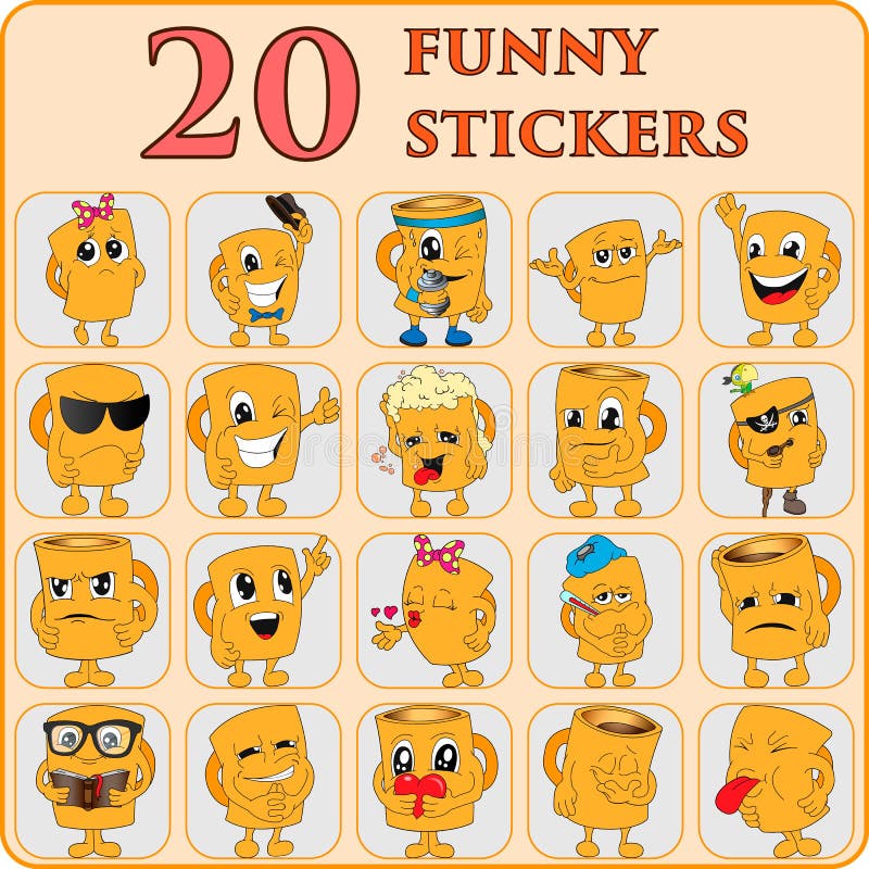 Set of emoticons, emoji stock vector. Illustration of dreaming - 67482314