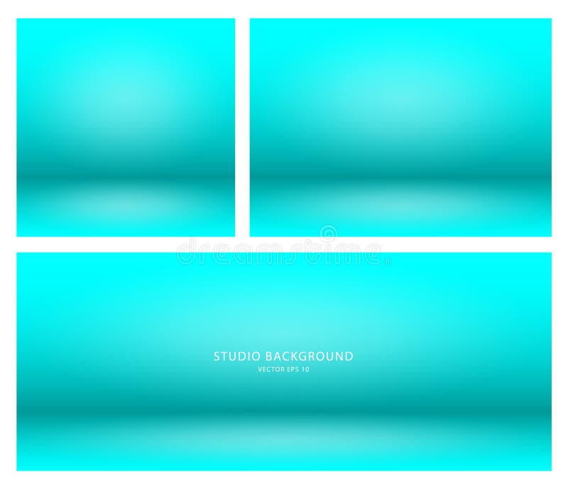A Set of Empty Blue Studio Backgrounds. a Collection of Empty Studio ...