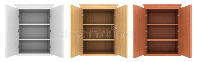 Empty cupboard stock illustration. Illustration of package - 83318756