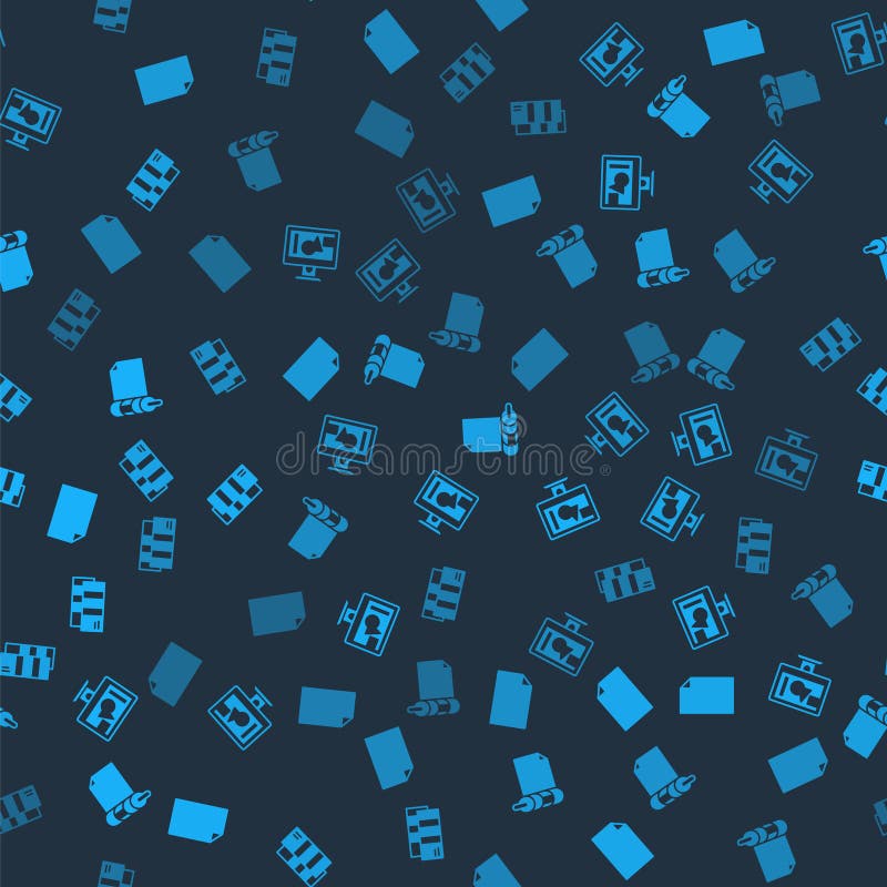 Set Empty Document, Computer Monitor Screen, Roll of Paper and Pantone ...