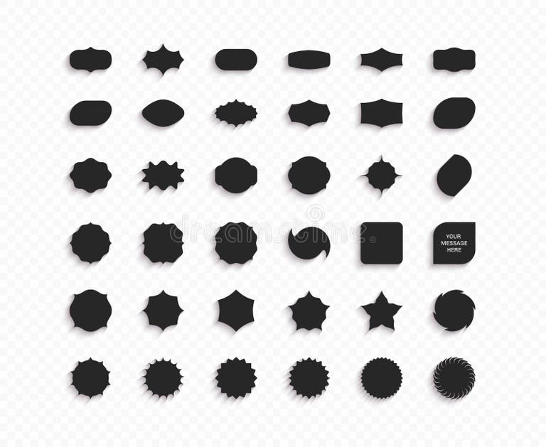 Sticker Shapes Stock Illustrations – 30,786 Sticker Shapes Stock ...