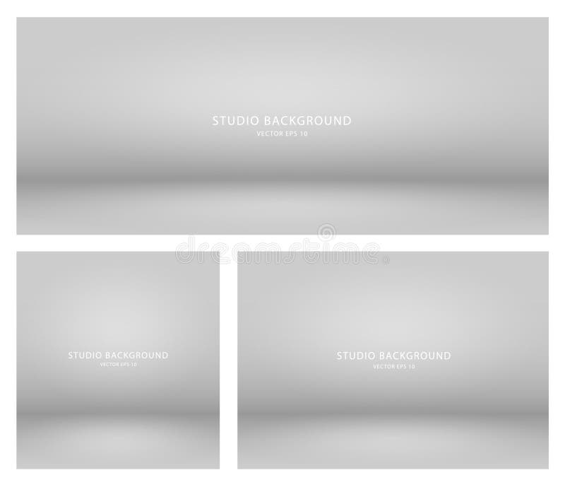 A Set of Empty Gray Studio Backgrounds. a Collection of Empty Studio ...