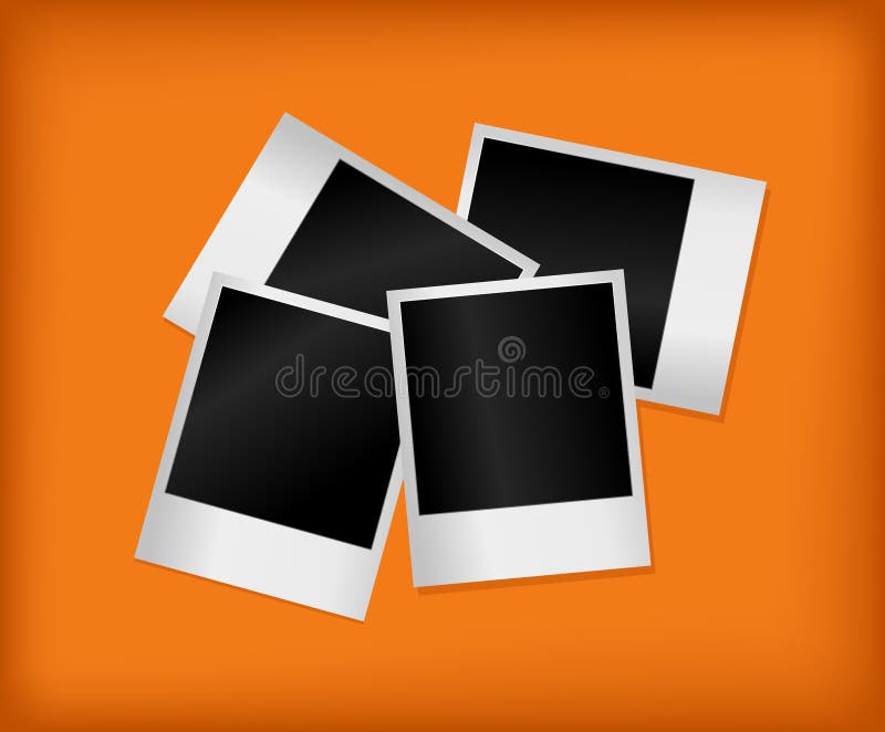 Set of Empty Photos. Vector Stock Vector - Illustration of paper ...