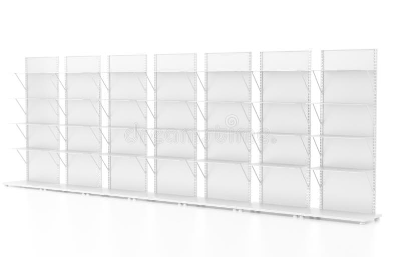 Empty Product Display Stand Stock Illustration - Illustration of shelf ...