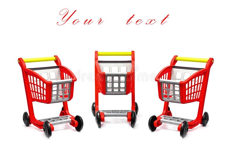 Red cart stock photo. Image of checkout, object, business - 29983648