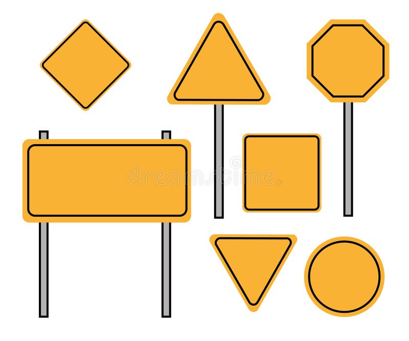 Empty Rectangle Road Signs Stock Illustrations – 102 Empty Rectangle ...