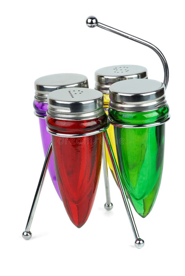 Set of Empty Shakers and Spice Containers Stock Image - Image of ...