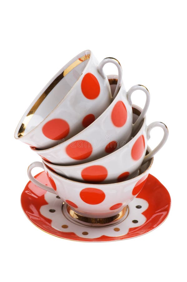 Set of empty teacup stock image. Image of container, coffee - 19776607