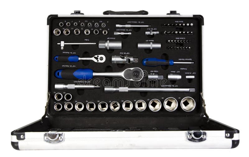 Set of Engineers Tools stock photo. Image of toolbox, workshop - 4552274