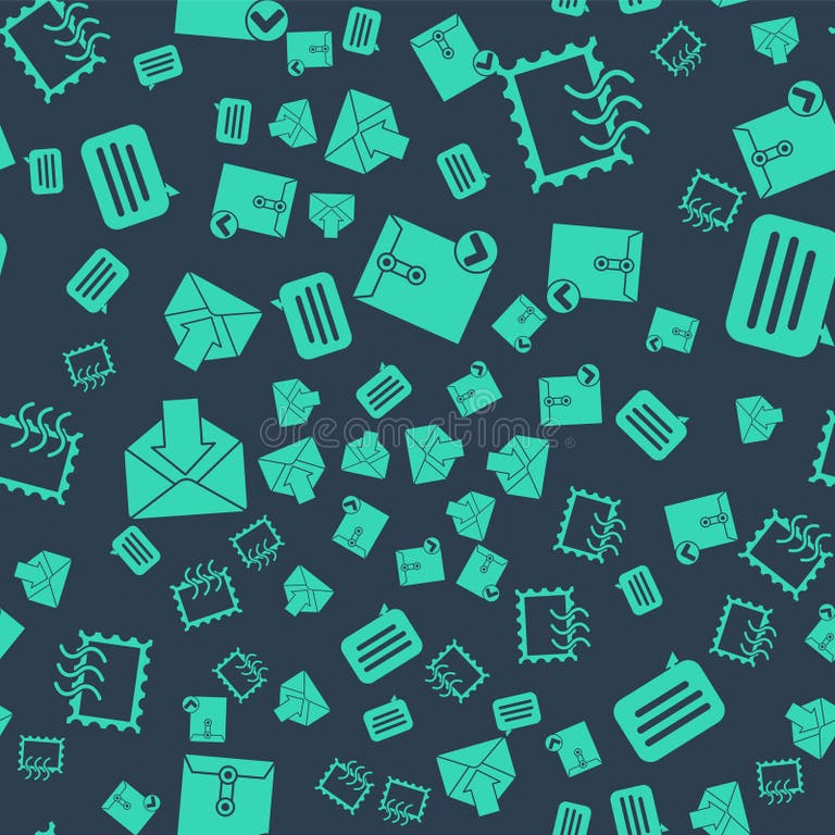 Set Envelope and Check Mark, Postal Stamp, Envelope and Speech Bubble ...