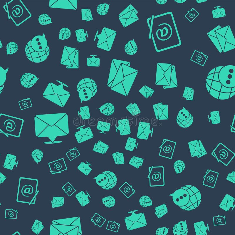 Set Envelope, Mail and E-mail, Envelope and World Map Made from Speech ...