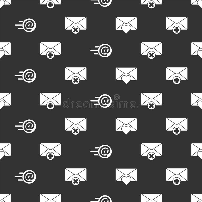 Set Envelope with Valentine Heart, Received Message Concept, Mail and E ... Set Envelope with Valentine Heart, Received Message Concept, Mail and E ...
