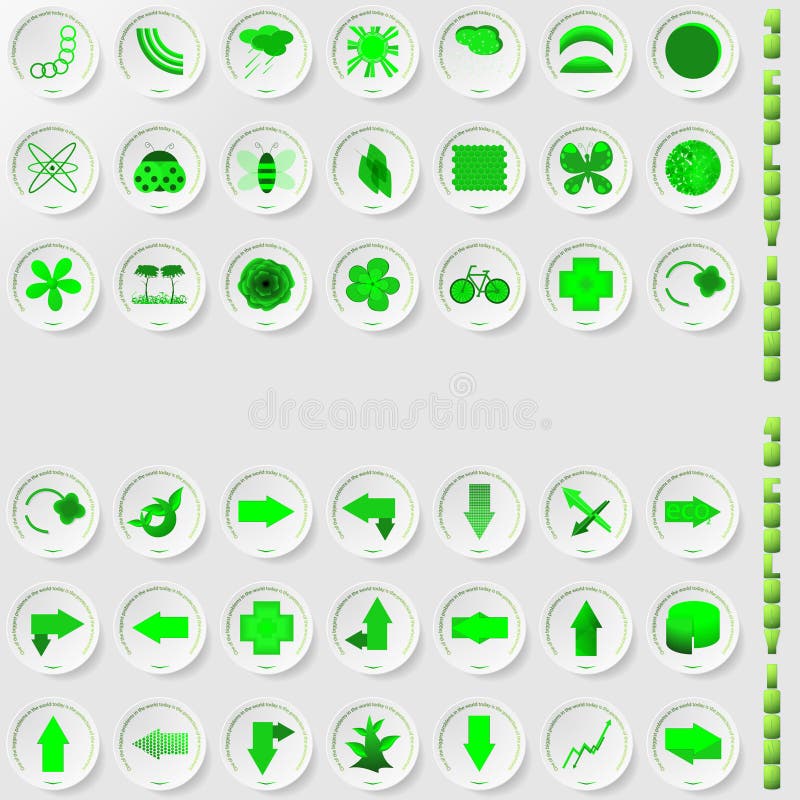 Set of environmental icons stock vector. Illustration of icons - 33020288