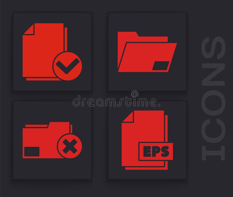 Set EPS File Document, Document and Check Mark, Document Folder and ... Set EPS File Document, Document and Check Mark, Document Folder and ...