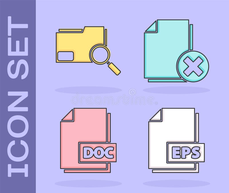 Set EPS File Document, Search Concept with Folder, DOC File Document ... Set EPS File Document, Search Concept with Folder, DOC File Document ...