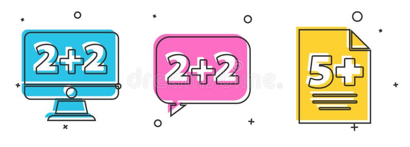 Set Equation Solution, Equation Solution and Test or Exam Sheet Icon ...