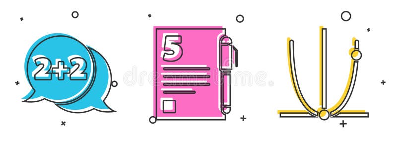 Set Equation Solution, Test or Exam Sheet and Pen and Graph, Schedule ...