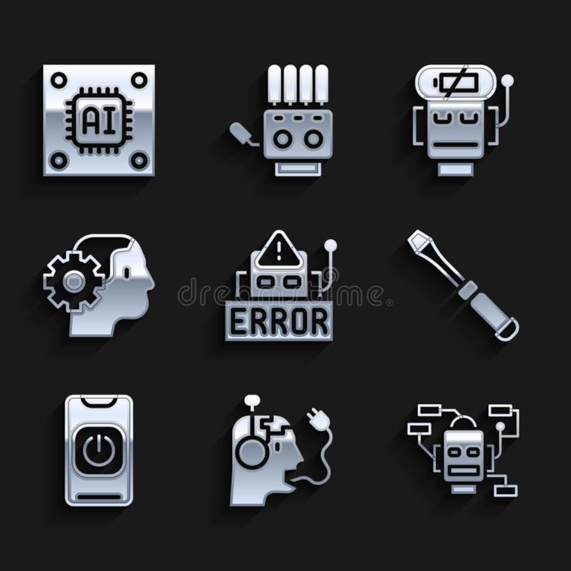 Set Robot Charging Battery, Burned Out, Disassembled Robot, Software ... Set Robot Charging Battery, Burned Out, Disassembled Robot, Software ...