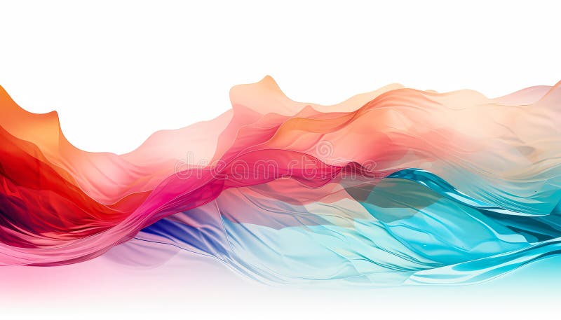 Ethereal Depths Gradient Wave Backgrounds and Fluid Art Charm Stock ...