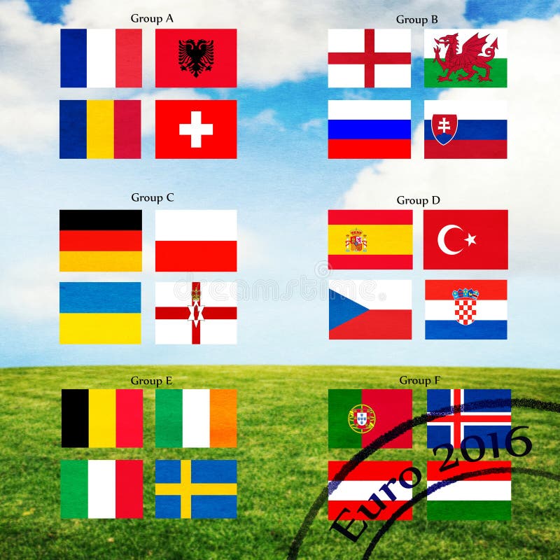 Set of euro 2016 teams stock image. Image of croatia - 70391793