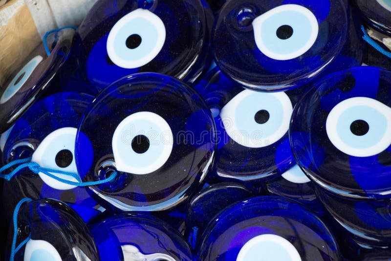 Set of Evil Eye Bead As Amulet Souvenir Stock Image - Image of luck ...
