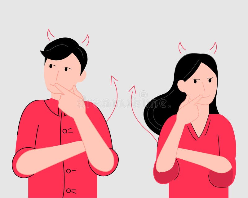 Evil people stock vector. Illustration of dangerous, abstract - 35551234