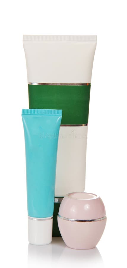 Set of Excellent Female Cosmetics Stock Image - Image of body, cream ...