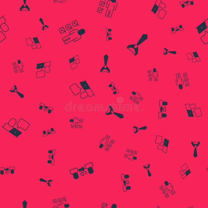 Set Exchange Work, Resume, Freelancer and Tie on Seamless Pattern ...