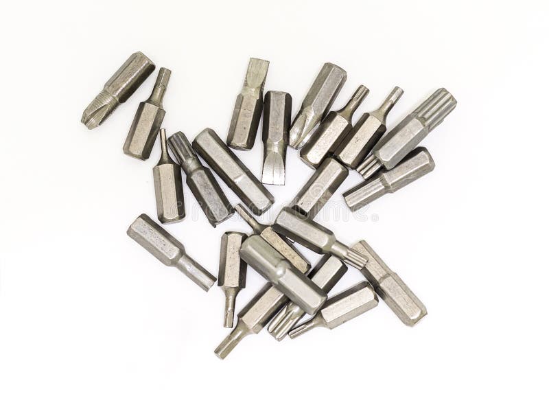 Set of Exchangeable Bits of Tool Heads Screwdriver Many Different Steel ...