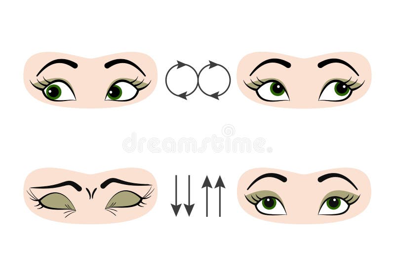 Eye Exercises Stock Illustrations – 220 Eye Exercises Stock ...