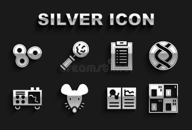 Set DNA Symbol, Periodic Table and Biological Structure on Seamless ...