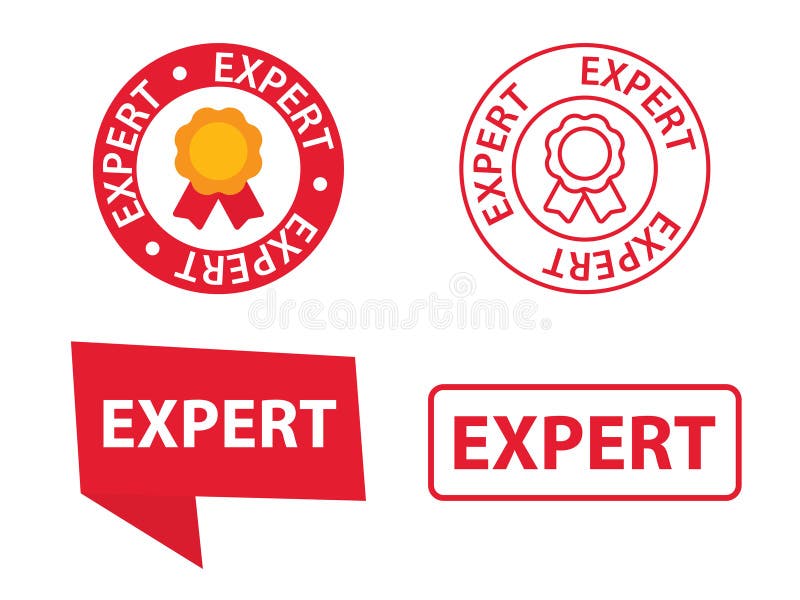 Set of Expert Banners, Labels, Icons Stock Vector - Illustration of ...