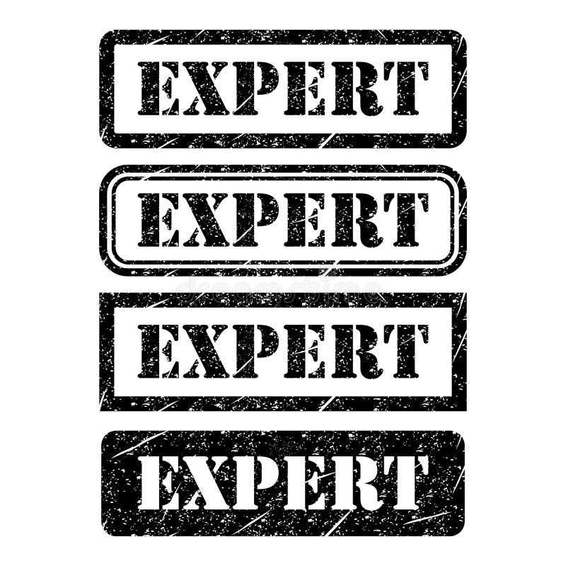 Expert 100 Stamp Symbol, Label Sticker Sign Button, Text Banner Vector ...