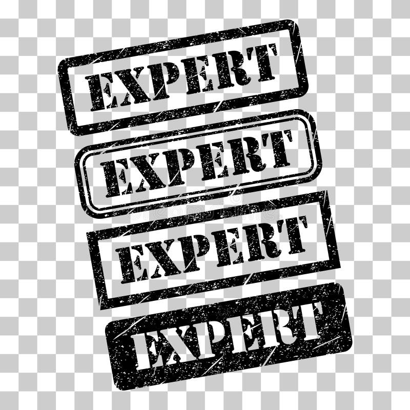 Set of Expert Stamp Symbol, Label Sticker Sign Button, Text Banner ...