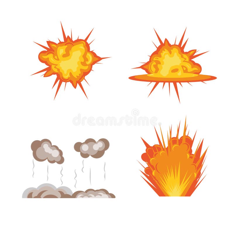 Explosion collection stock vector. Illustration of explosion - 22932407