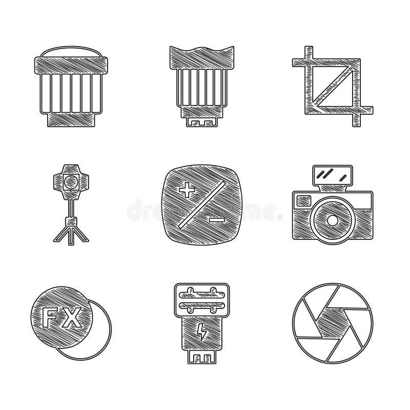 Set Exposure Compensation, Photo Camera Flash, Camera Shutter, with, Fx ...