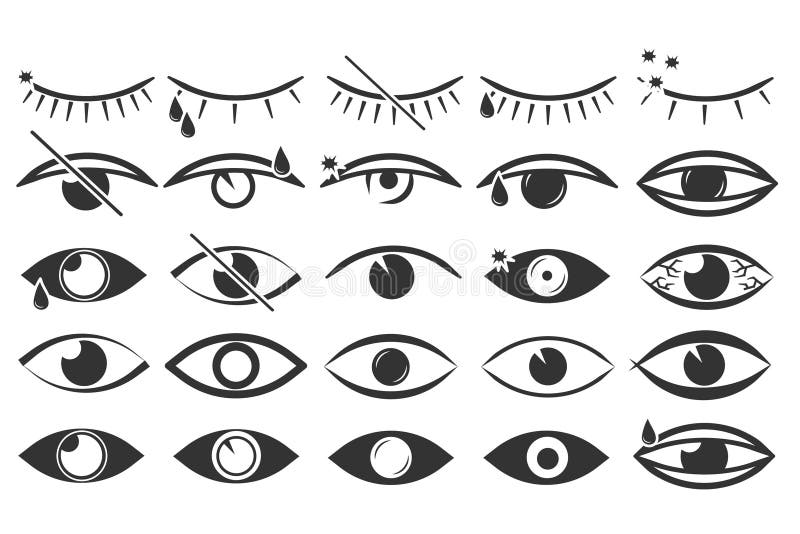 Eye Positions Stock Illustrations – 109 Eye Positions Stock ...