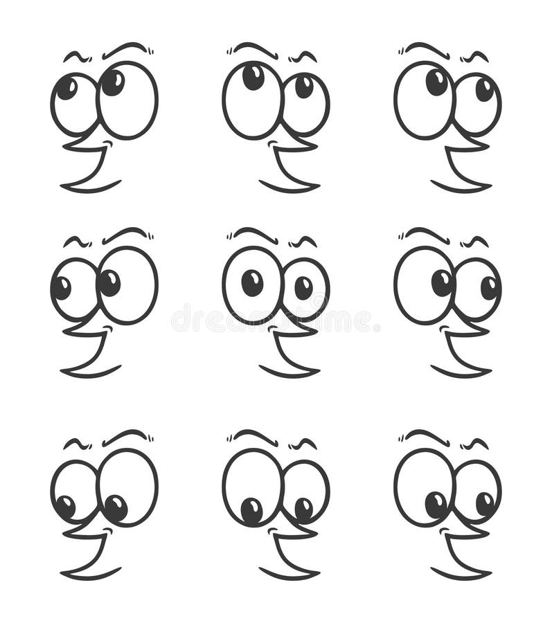 Set eyes watching stock vector. Illustration of collection - 358594014