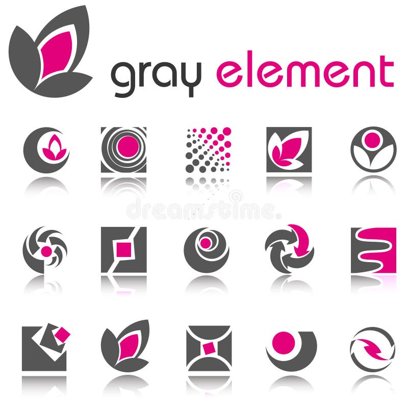 Abstrakt Begrepp Stiliserat Träd Vektor Illustrationer - Illustration ...