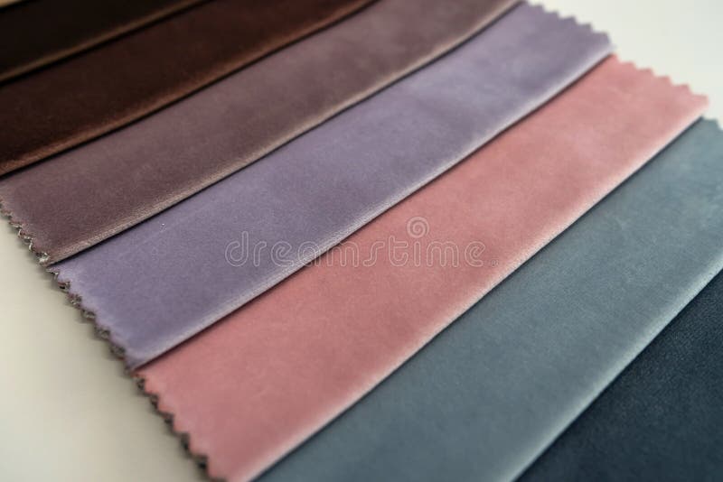 Set of Fabric Swatch Samples Texture for the Decoration New Sofa, or ...