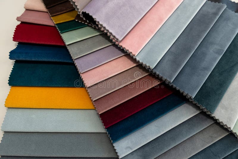 Set of Fabric Swatch Samples Texture for the Decoration New Sofa, or ...