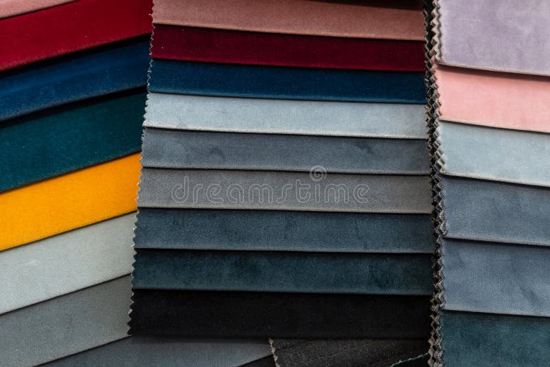 Set of Fabric Swatch Samples Texture for the Decoration New Sofa, or ...