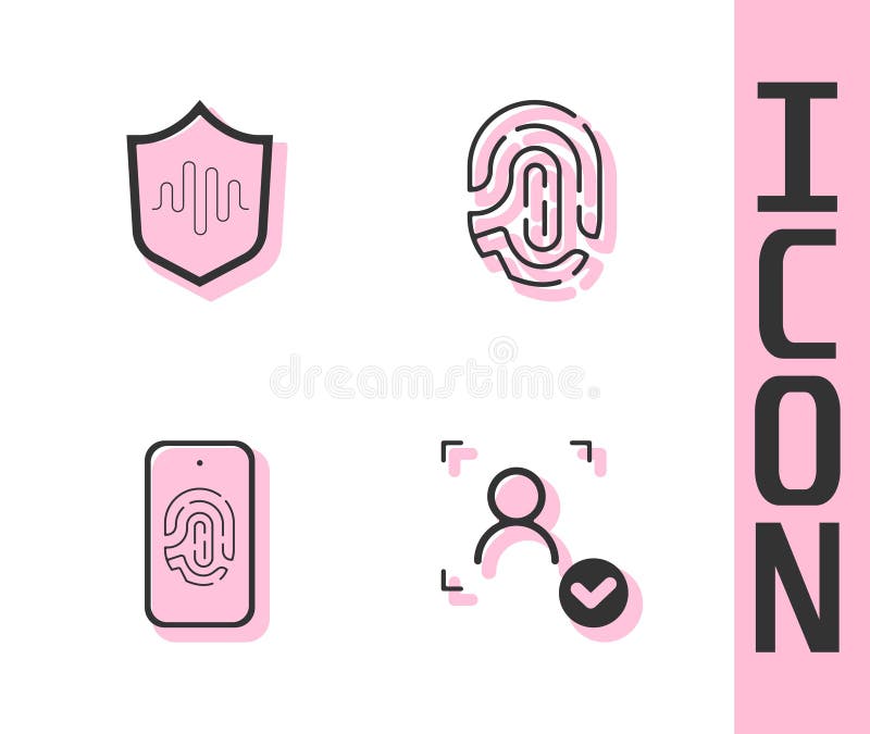Set Face Recognition, Shield Voice, Mobile with Fingerprint Scan and ... Set Face Recognition, Shield Voice, Mobile with Fingerprint Scan and ...